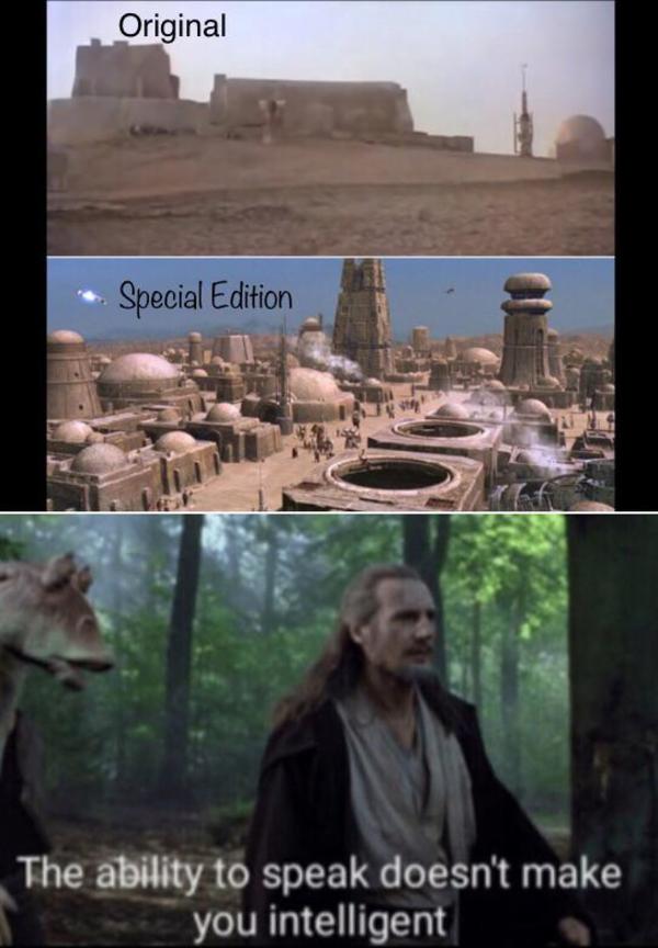 Me when somebody says the majority of Special Edition Changes were bad ...