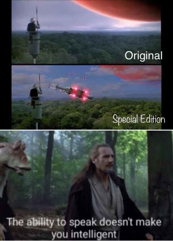 Me when someone says the majority of Special Edition Changes are bad ...