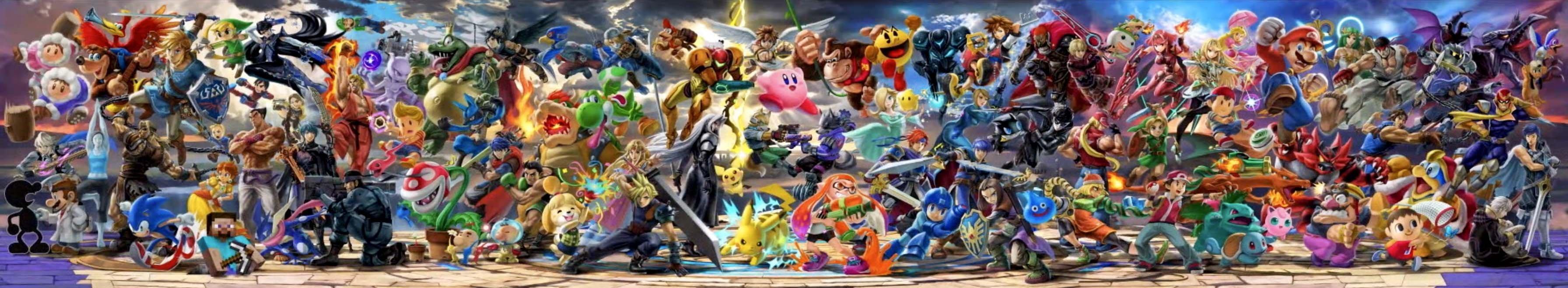 The Final Look of the Smash Ultimate Roster Banner | Super Smash ...