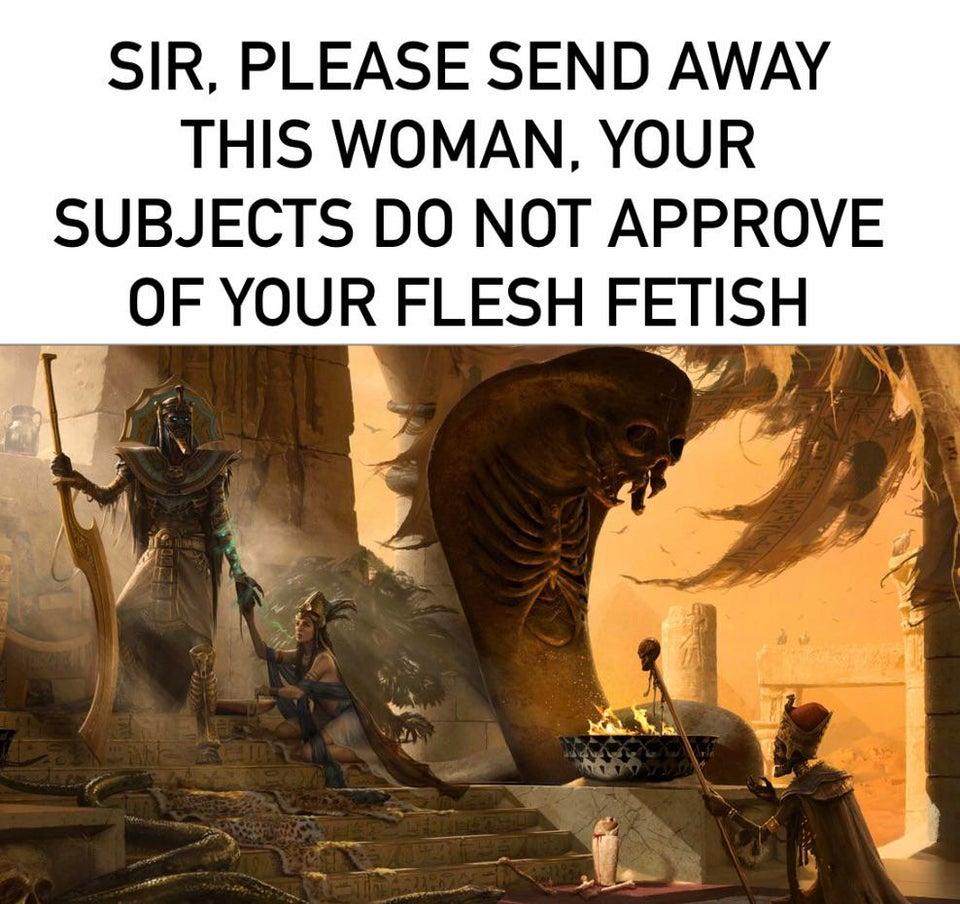 A Loyal Subject Confronts His Sire's Degeneracy, Nehekhara, Imperial ...