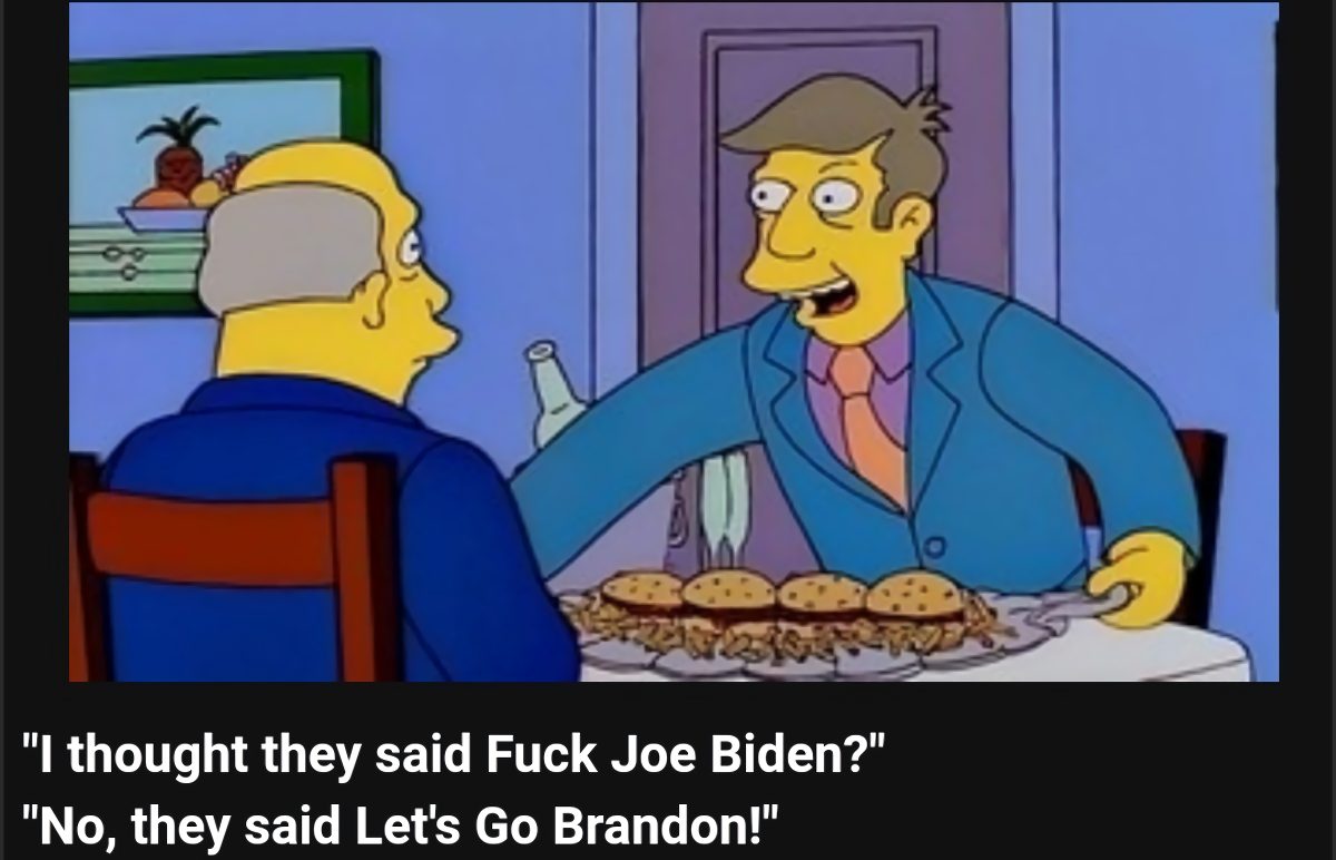 Steamed Brandon | Let's Go Brandon | Know Your Meme