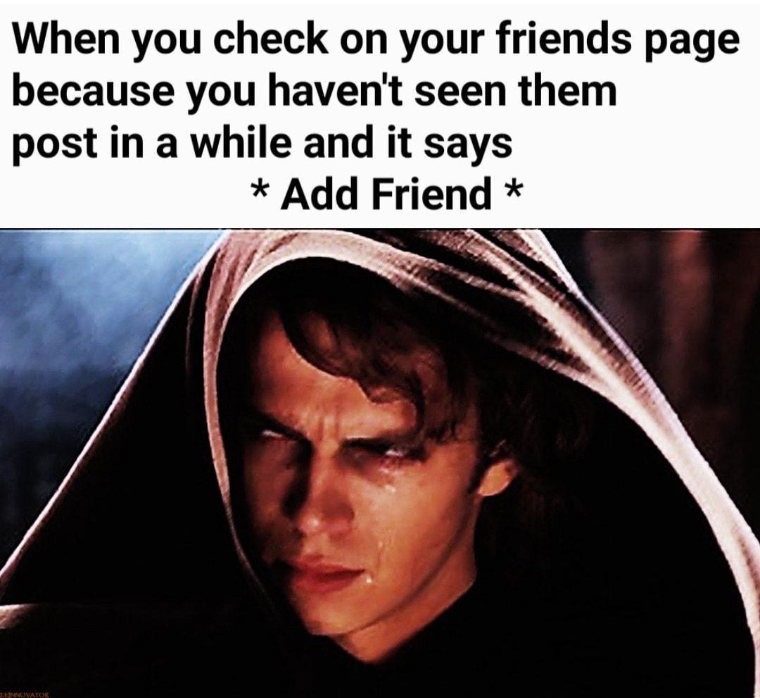 Hello darkness my old friend | /r/PrequelMemes | Prequel Memes | Know ...