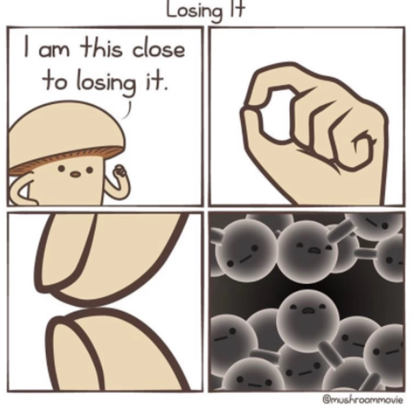 i'm this close to losing it | Atoms Never Touch | Know Your Meme