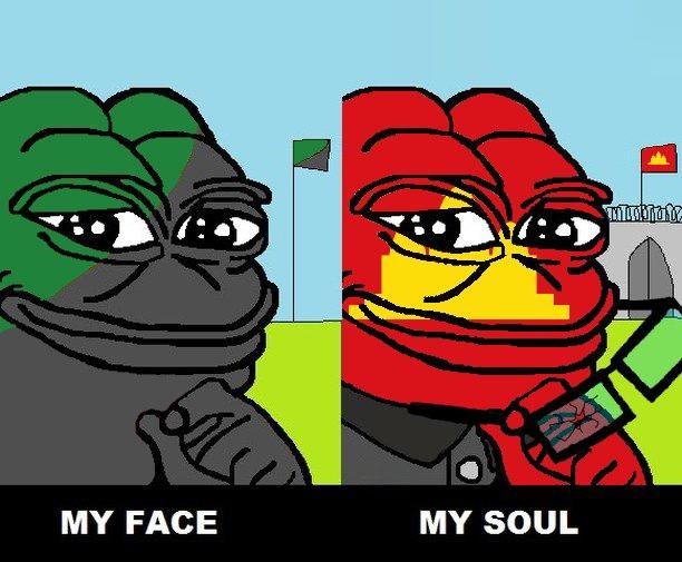 pepe my face - anarcho-primitivism, my soul - pol pot, khmer rouge ...