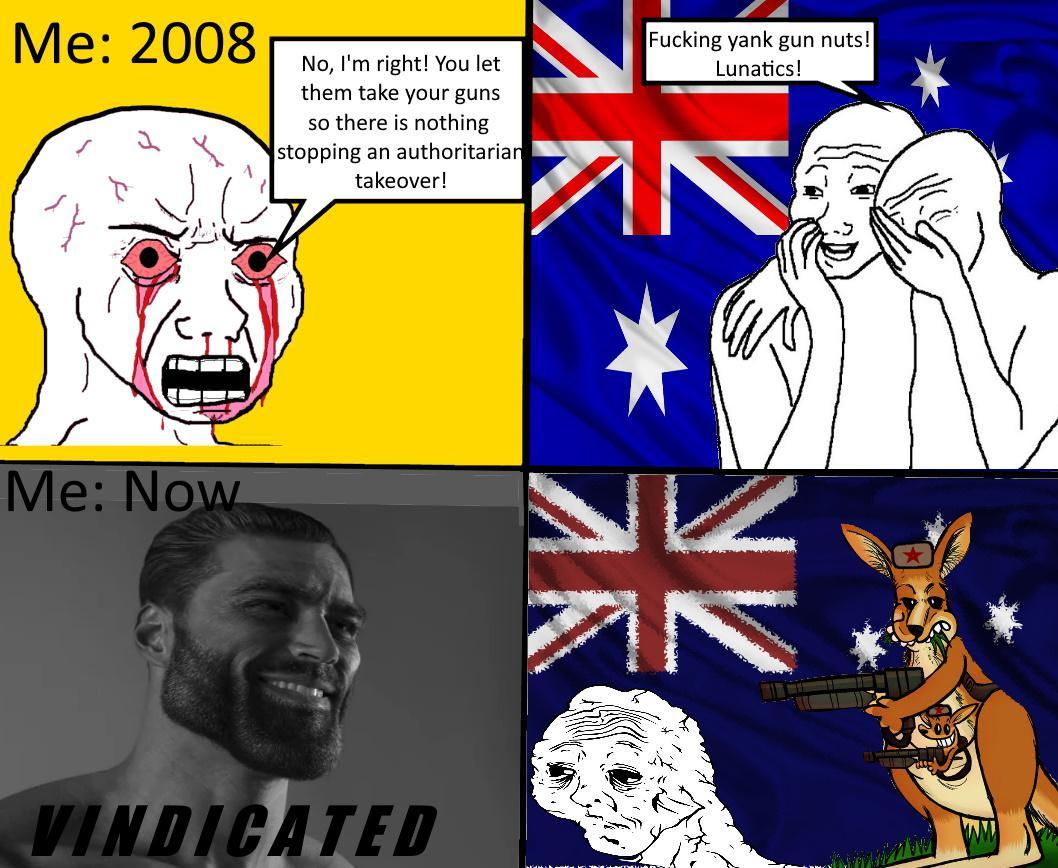 I feel vindicated. I told you Aussies. | /r/PoliticalCompassMemes ...