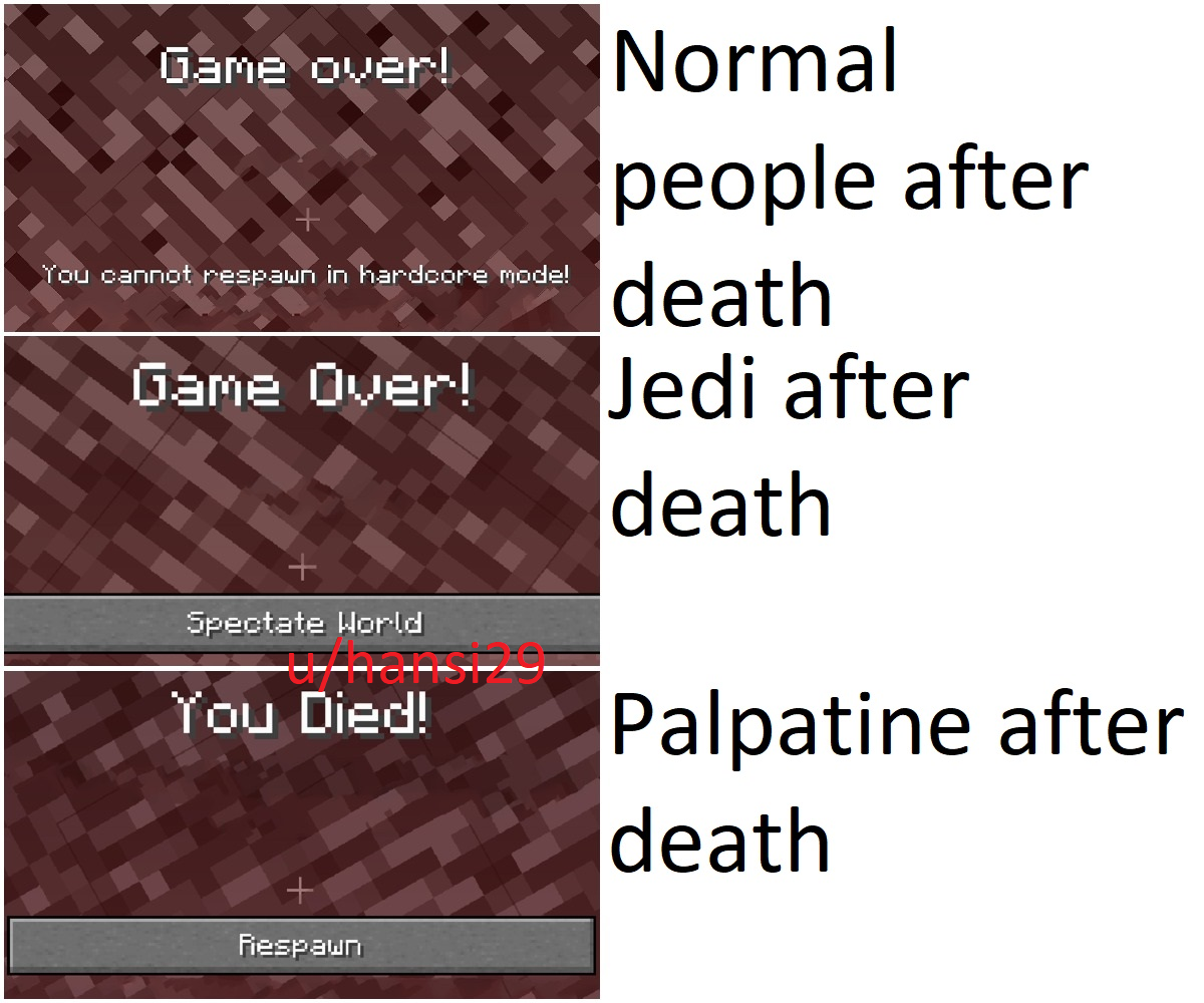 Force ghosts are just people in spectator mode, change my mind | /r ...