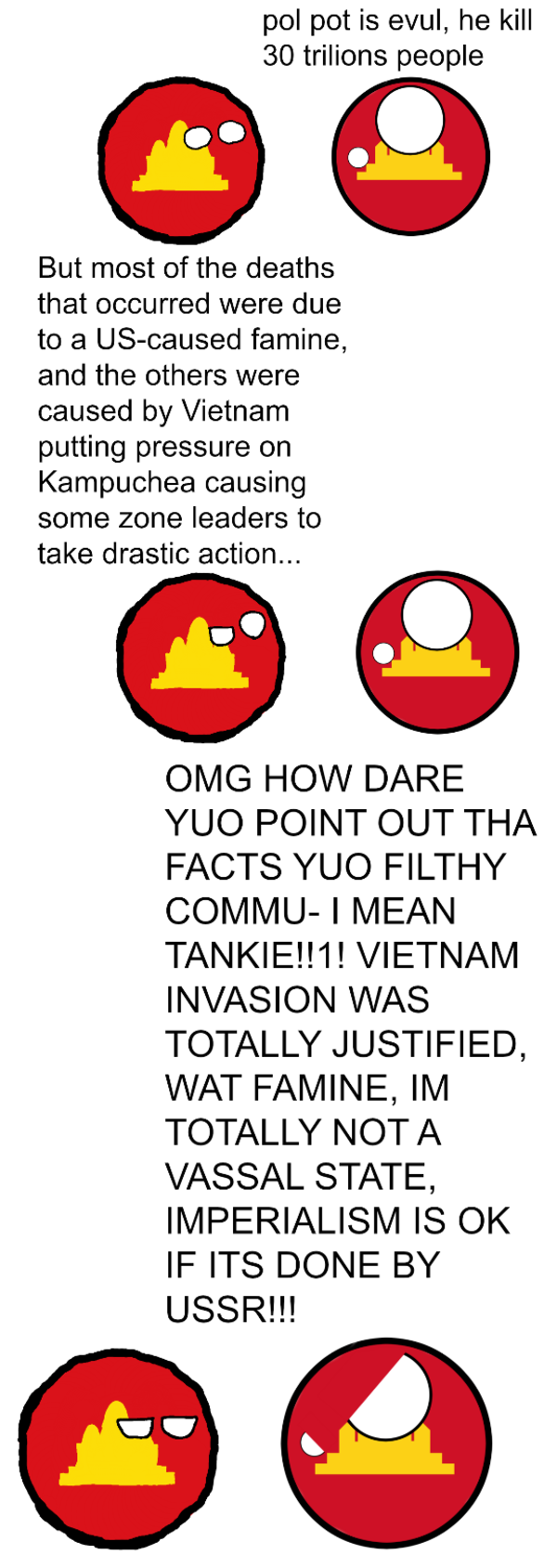 Polcompball, polandball comics, democratic Kampuchea, people's republic ...