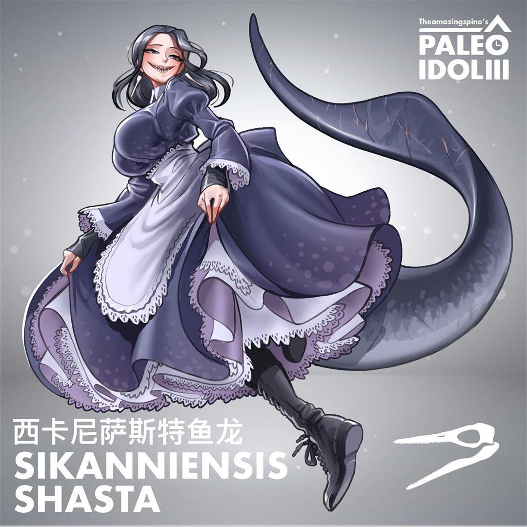 【PALEO IDOL】Shastasaurus Sikanniensis by Theamazingspino | Gijinka / Moe Anthropomorphism | Know ...