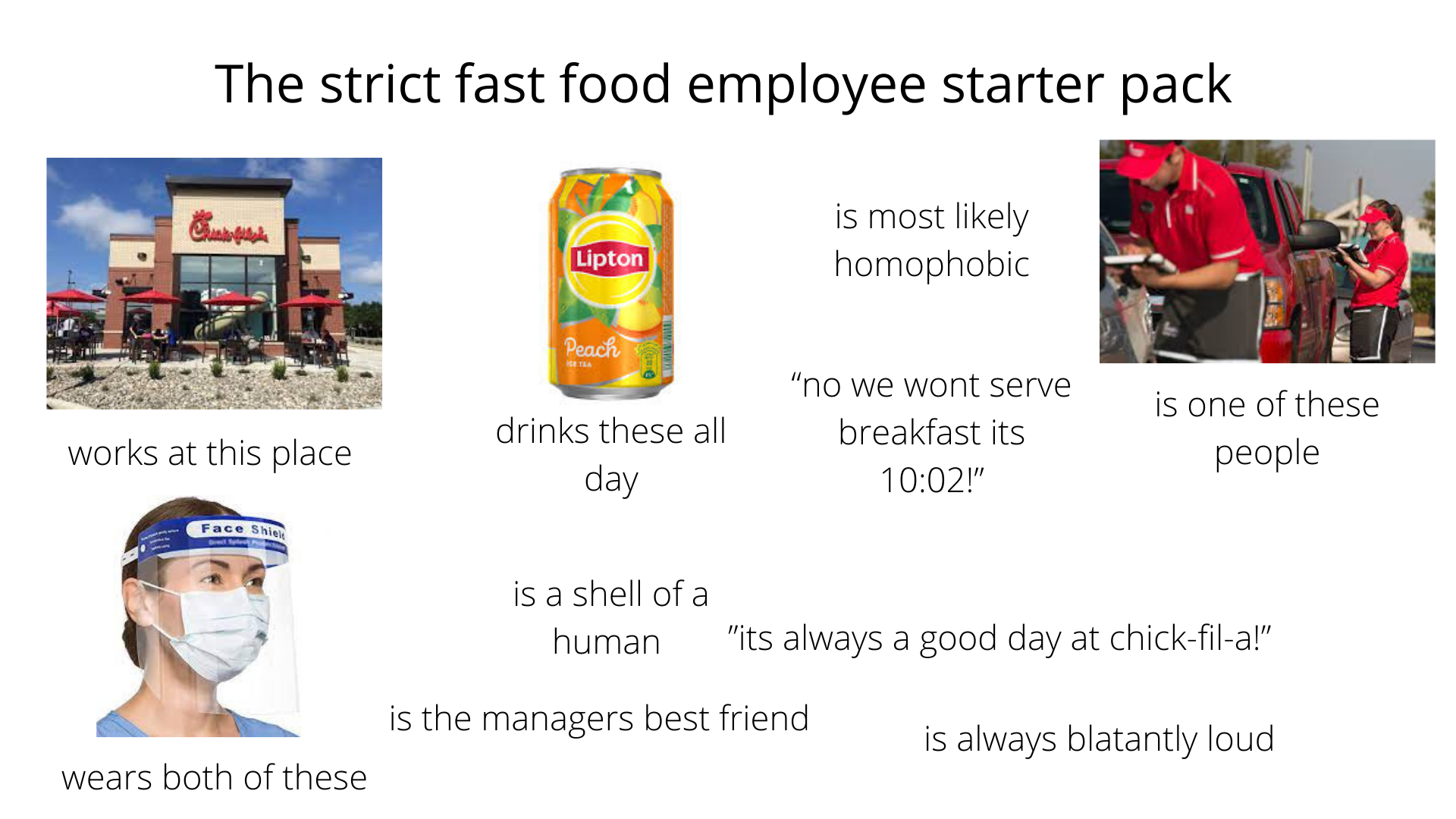 The strict fast food employee starter pack | /r/starterpacks | Starter ...