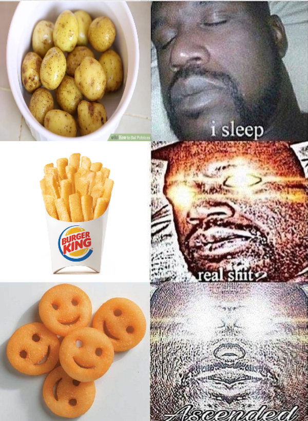Potato Smiles | Sleeping Shaq | Know Your Meme
