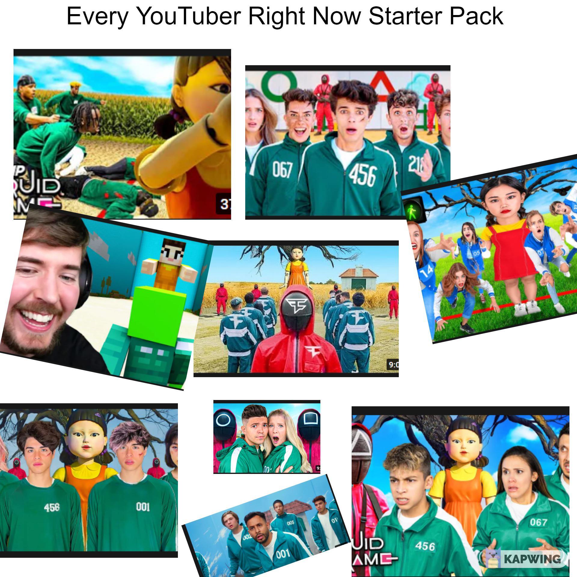 Every YouTuber Right Now Starter Pack | /r/starterpacks | Starter Packs ...