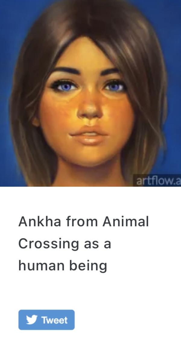 Ankha as a human being | Artflow.ai | Know Your Meme