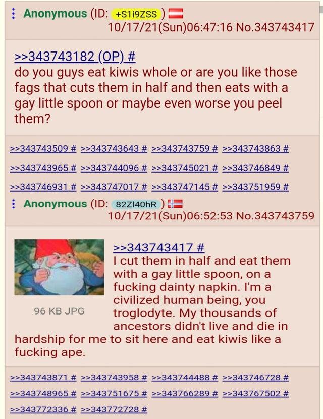 4chan eats fruits | 4chan | Know Your Meme