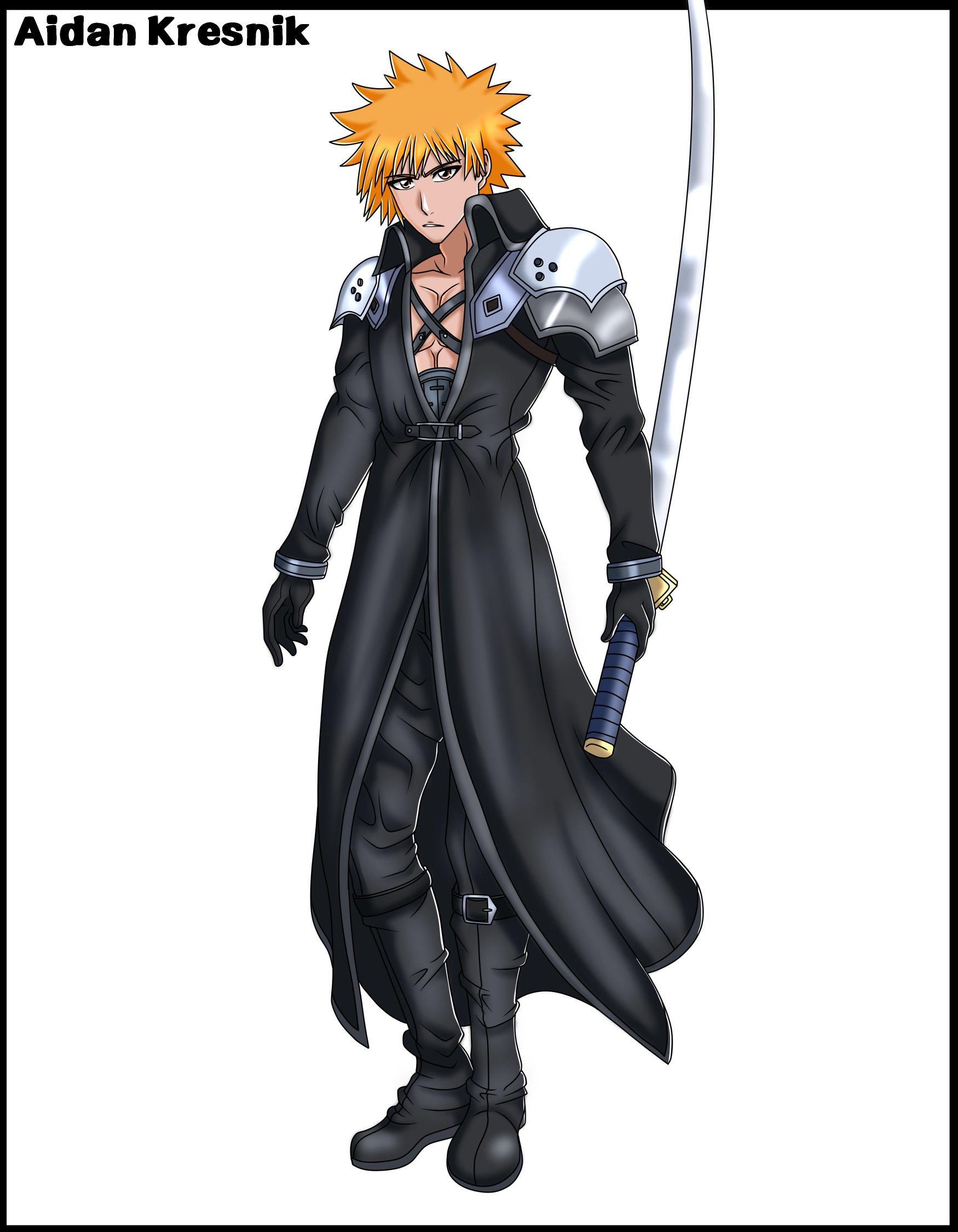 Ichigo Kurosaki (Bleach) dressed up as Sephiroth (Final Fantasy VII ...