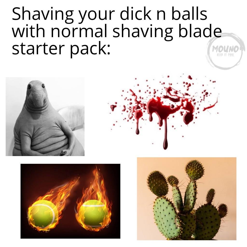 Shaving with razor blade starterpack | /r/starterpacks | Starter Packs ...