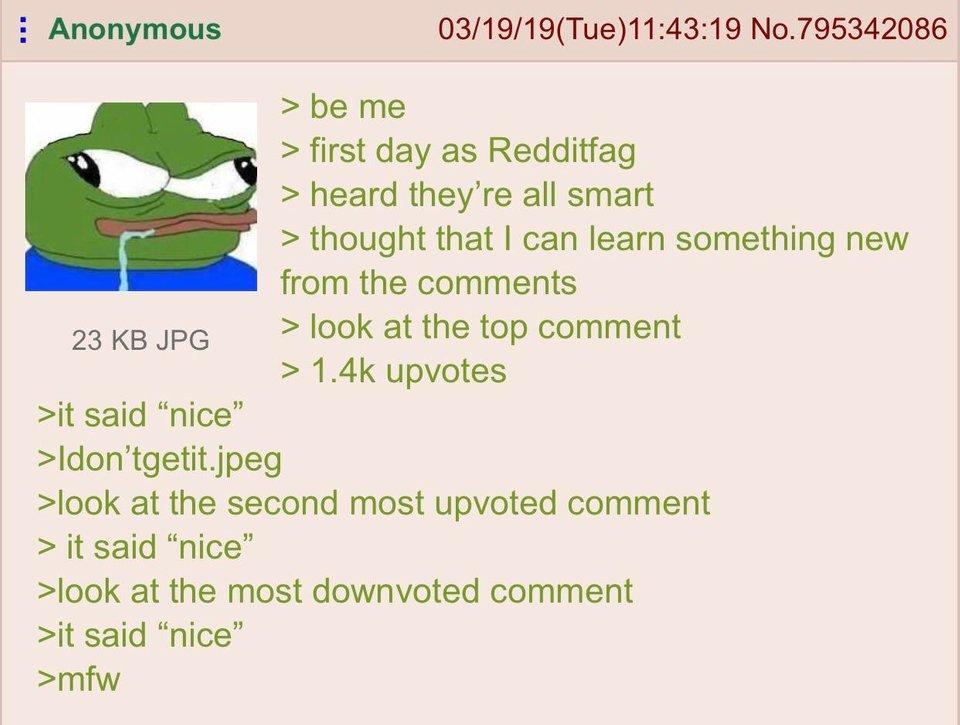 new to reddit | /r/Greentext | Greentext Stories | Know Your Meme