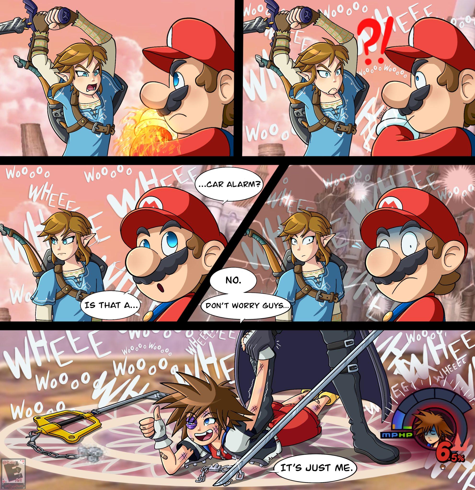 That Annoying Low Health Alarm Sora In Super Smash Brothers Know Your Meme