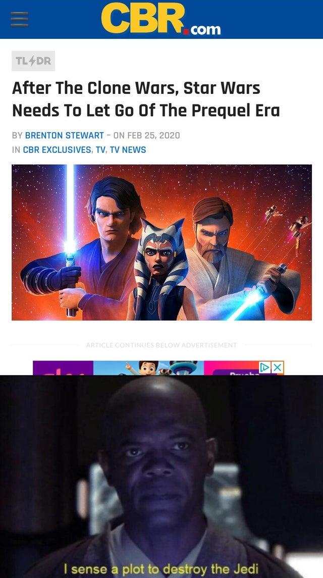 My boy Jar jar is more intelligent than the guy writing the article ...