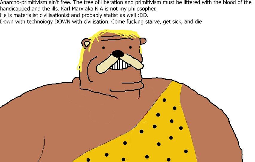 spurdo sparde anarcho-primitivism aint free anprim meme | Anarcho-Primitivism | Know Your Meme