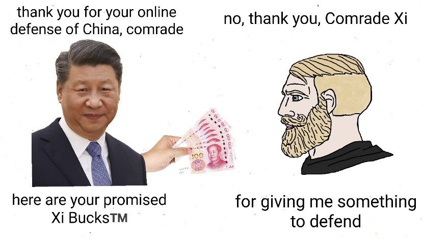 xi jinping & yes chad (china defense) | Yes Chad | Know Your Meme
