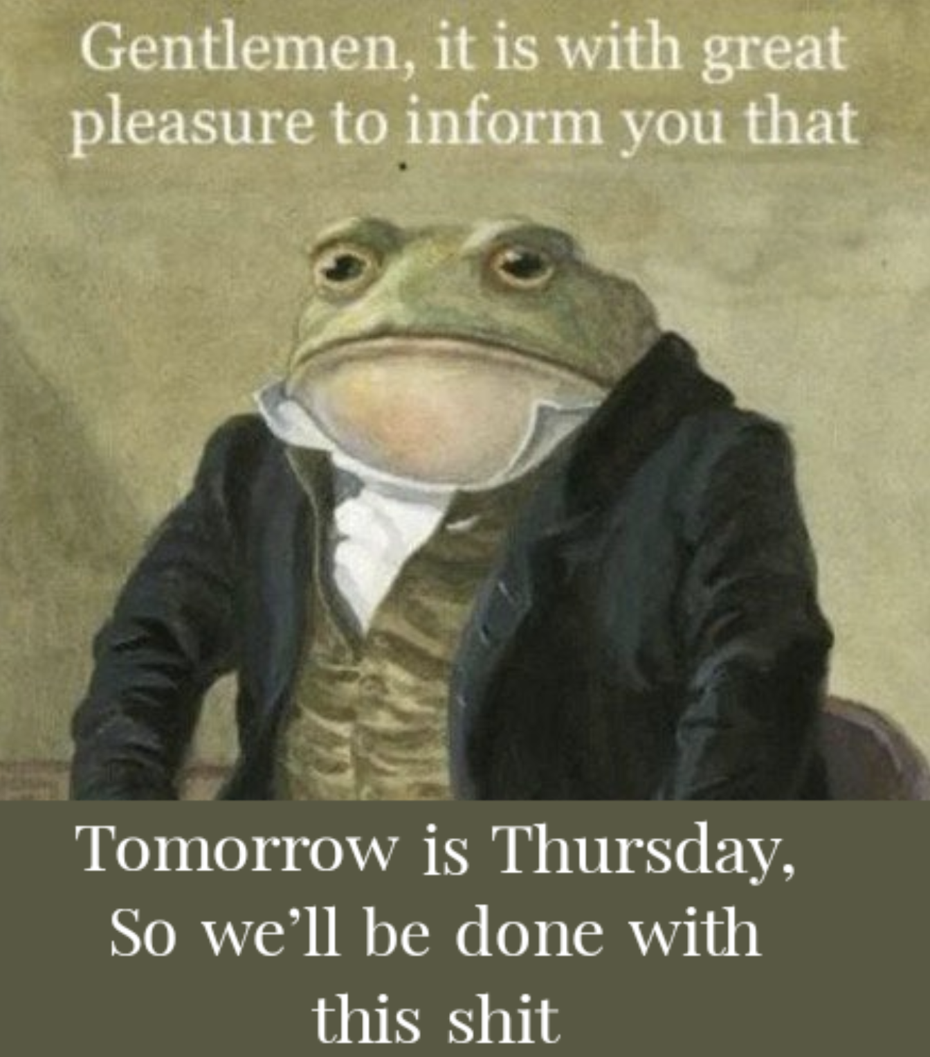 It's Thursday | Colonel Toad | Know Your Meme