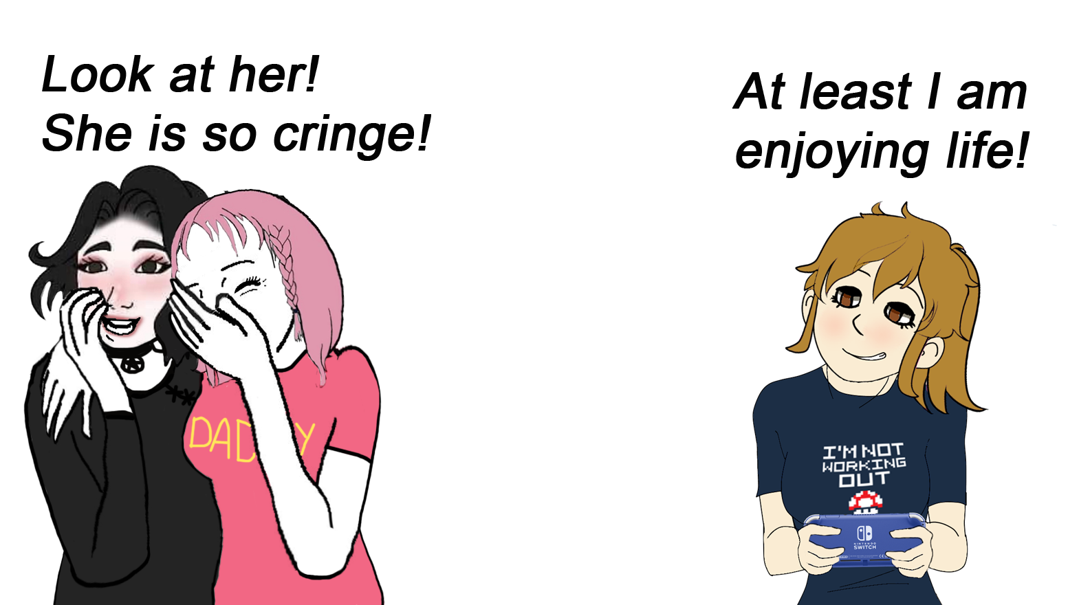 Enjoying life | Ashbie Moon / Aspie Girl / Aspie Chan | Know Your Meme