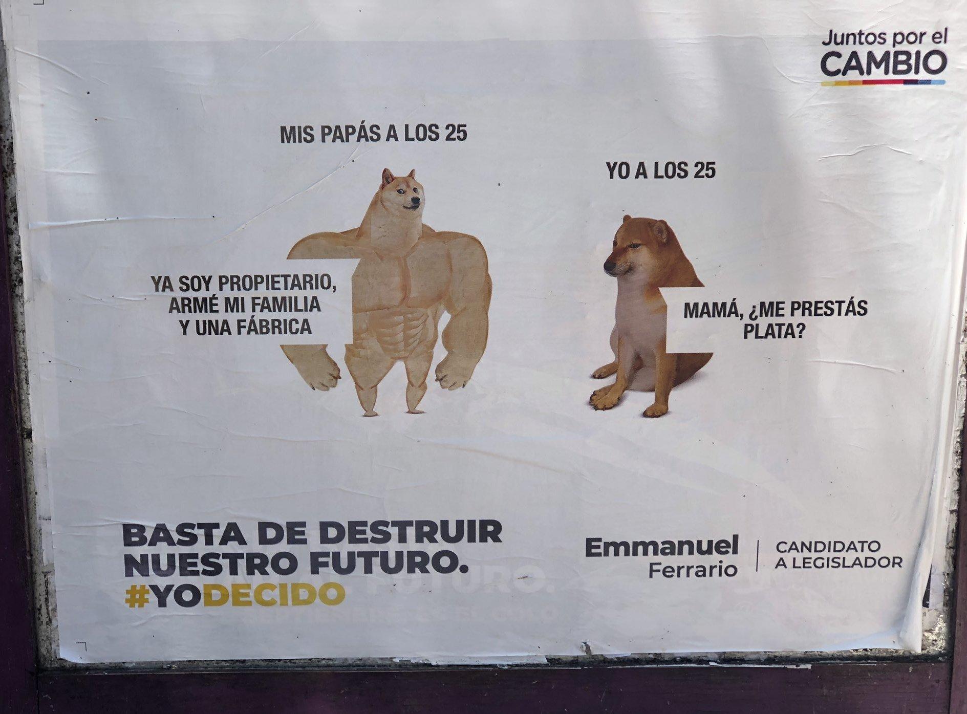 Actual street political propaganda in Argentina (in Spanish) | Swole ...
