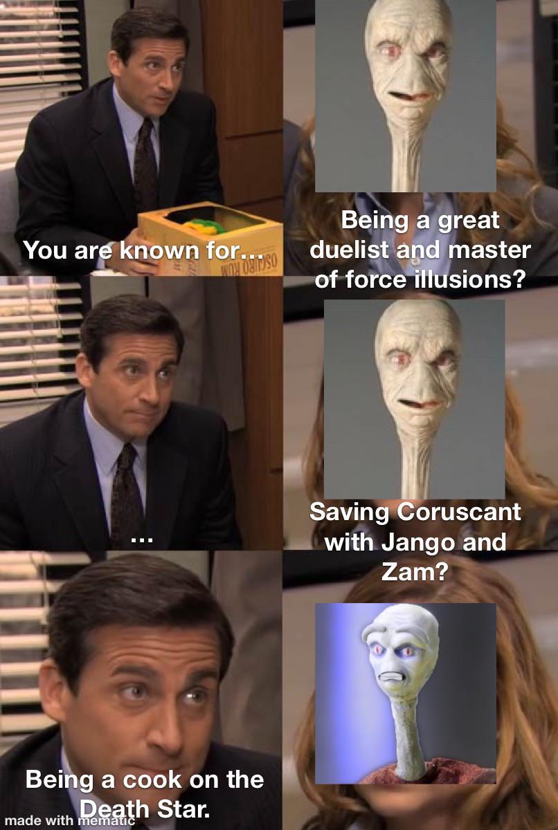 Yarael Poof Was Pretty Awesome | /r/PrequelMemes | Prequel Memes | Know ...