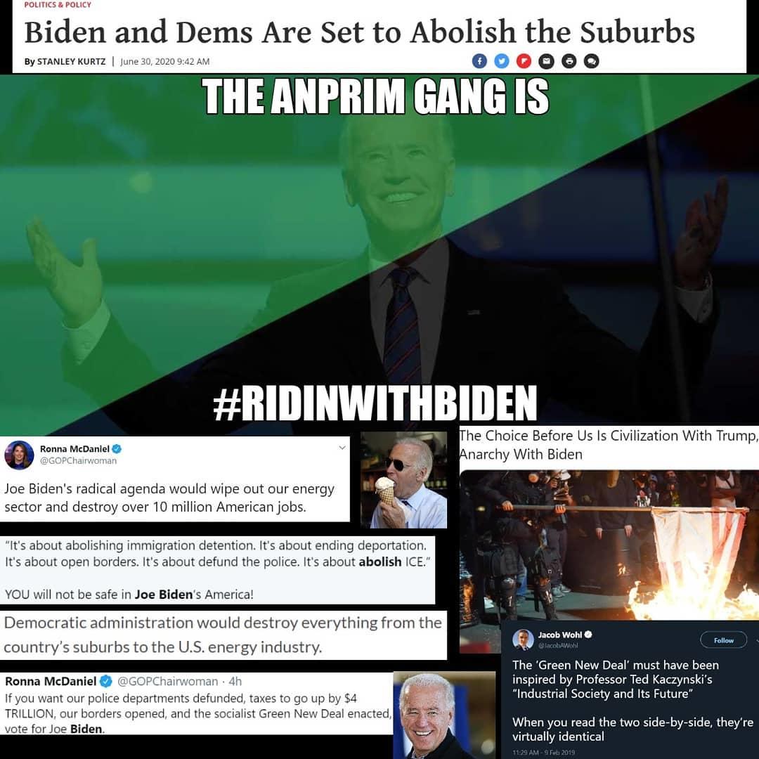 The Anprim gang is riding with biden | Anarcho-Primitivism | Know Your Meme