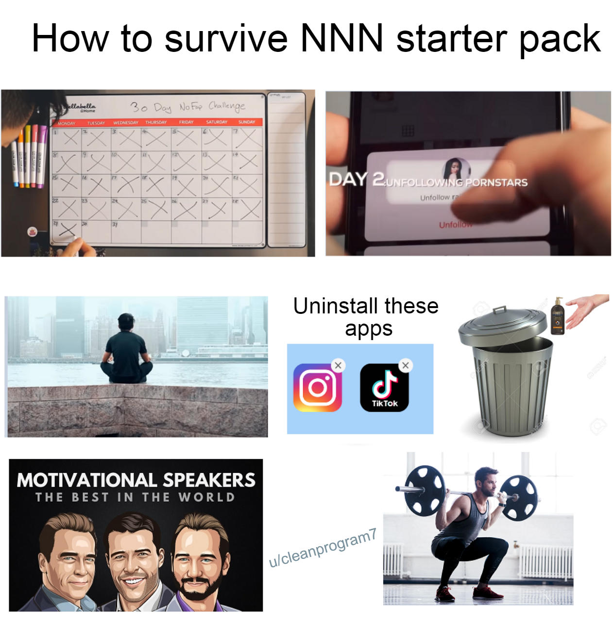How to survive NNN starterpack | /r/starterpacks | Starter Packs | Know Your Meme