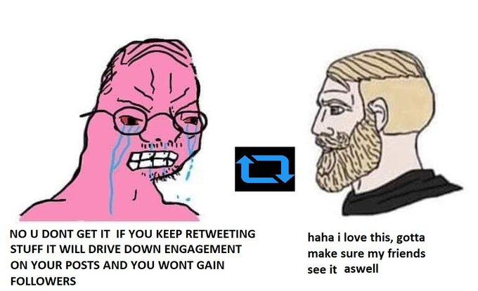 The Chad Retweeter | Yes Chad | Know Your Meme