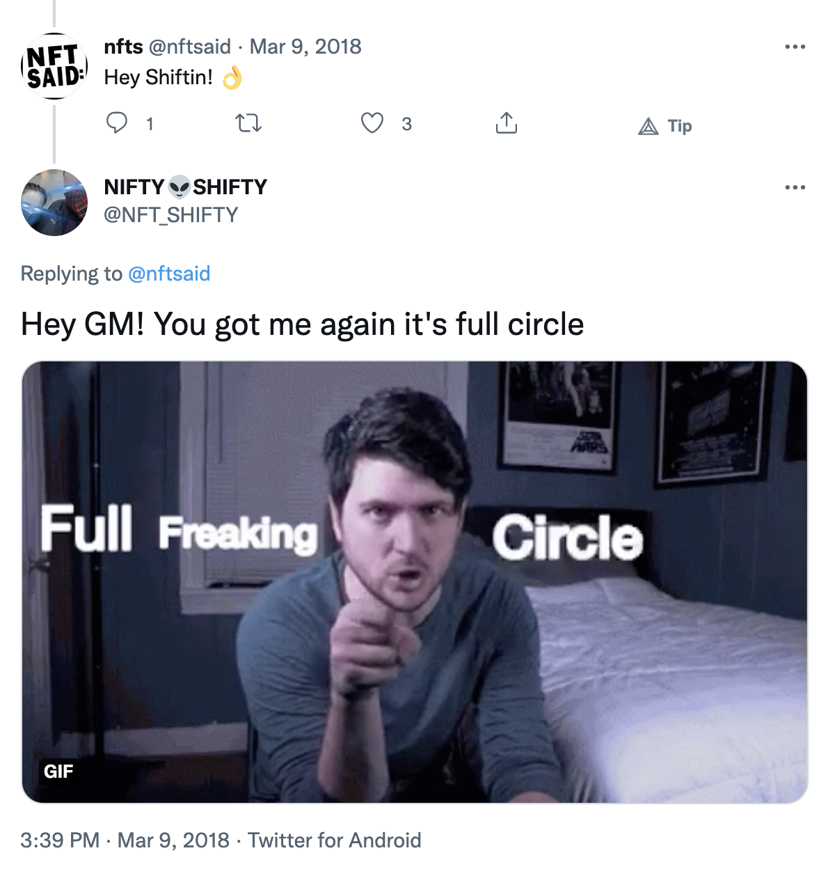 NFT "GM" | GM / Good Morning | Know Your Meme