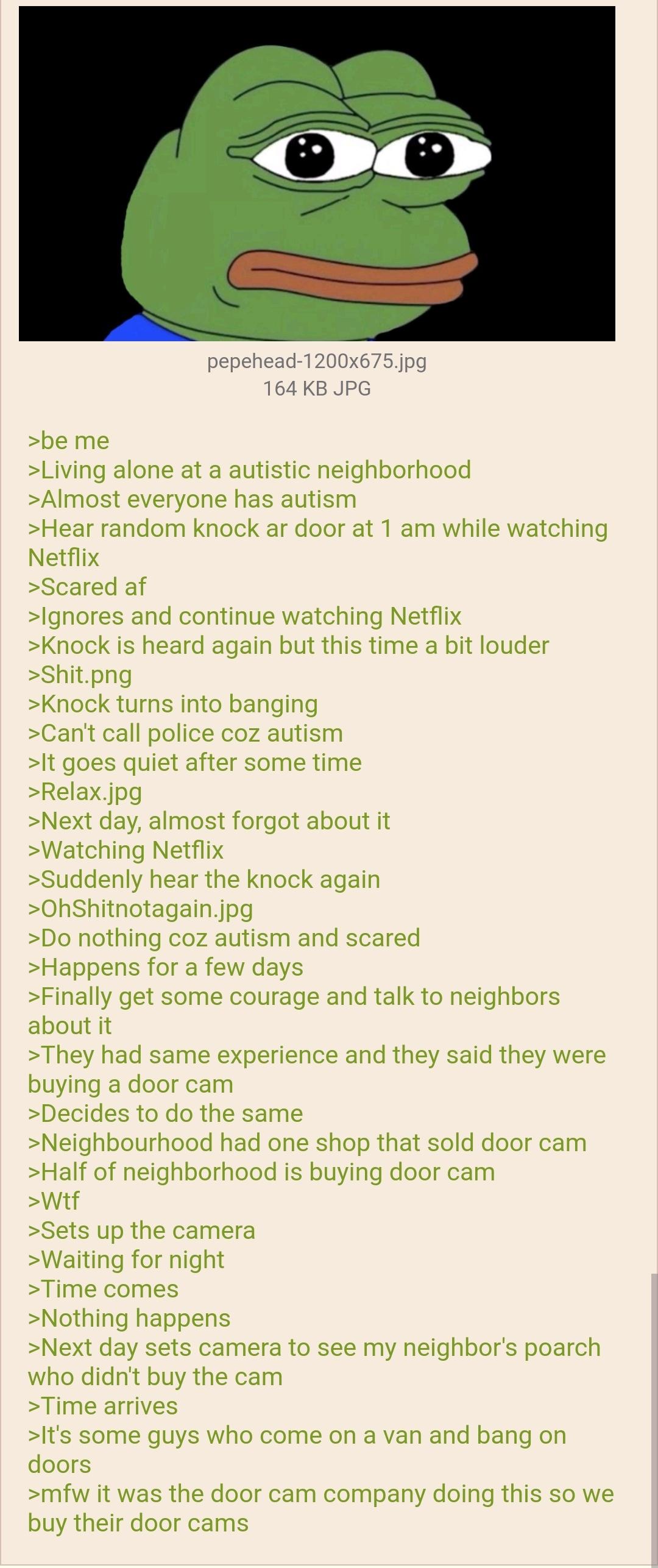 Anon buys doorcam | /r/Greentext | Greentext Stories | Know Your Meme