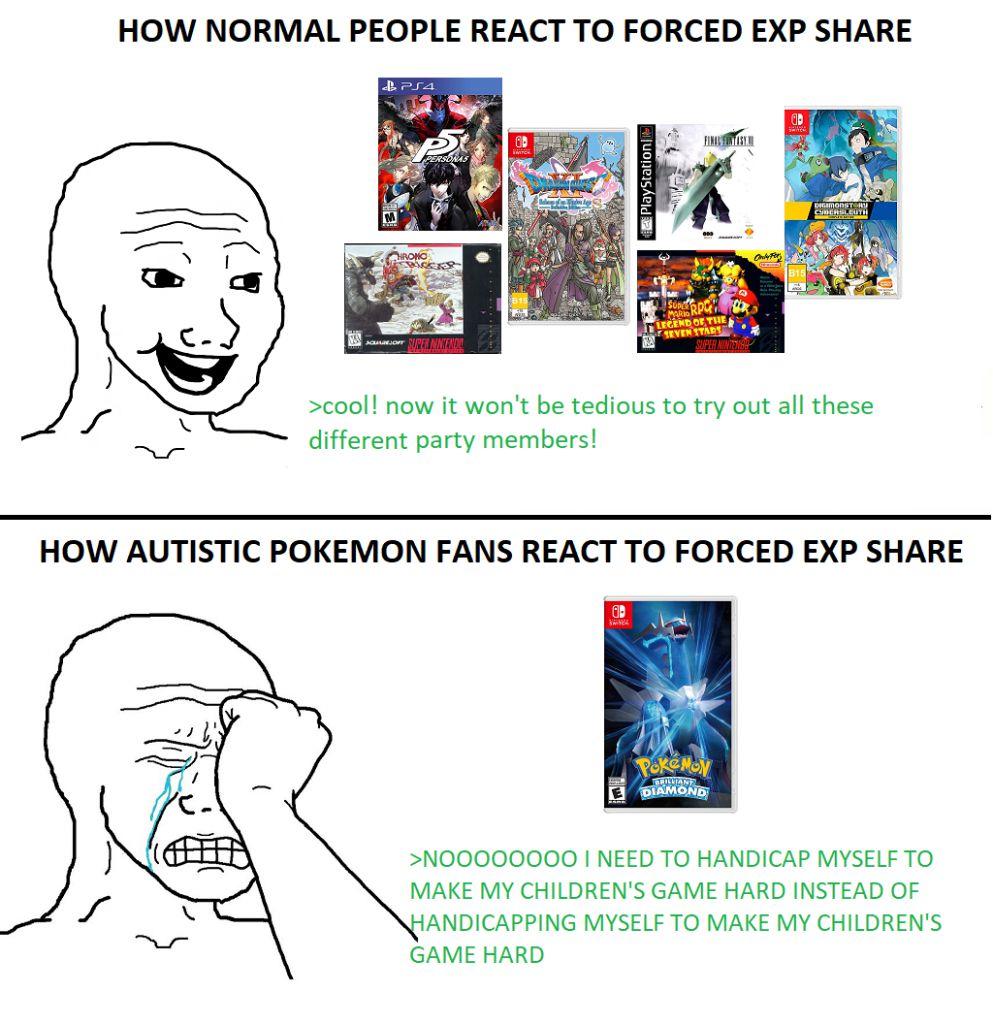 wojak (forced exp share) | Pokémon Brilliant Diamond and Shining Pearl ...