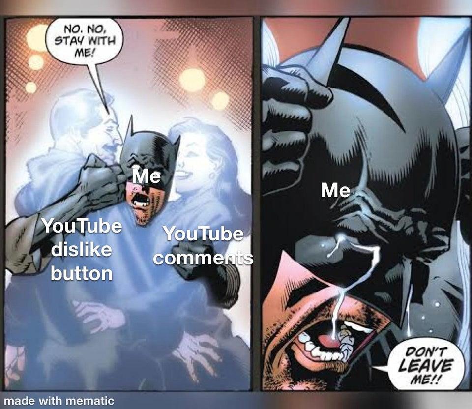 YouTube Dislike Button meme | YouTube's Removal Of The Dislike Button ...