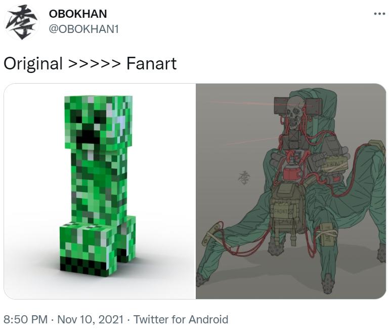 Original → Fan Art (Creeper) | Original Fanart | Know Your Meme