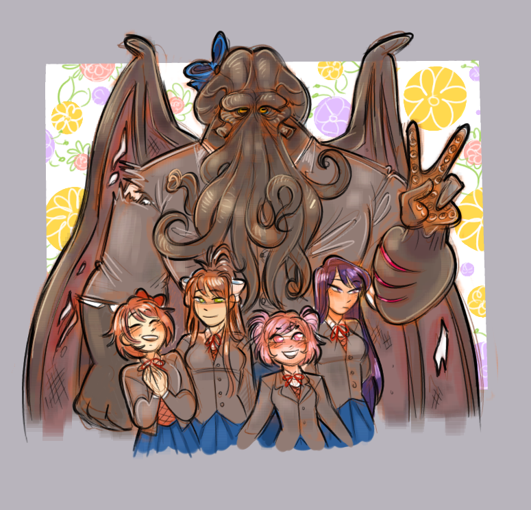 Doki Doki Cthulhu Time | Doki Doki Literature Club | Know Your Meme