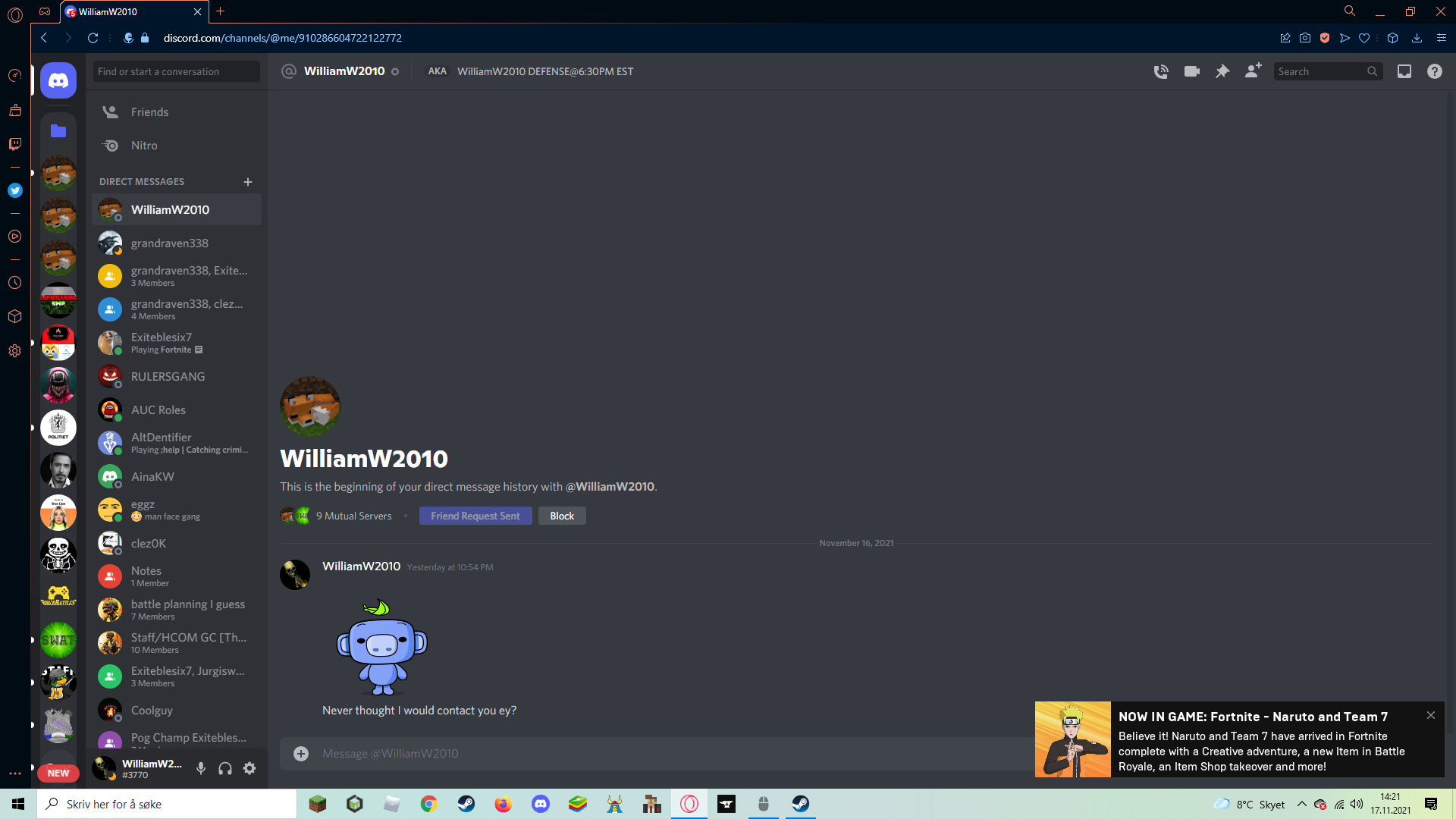 My account got hacked so I contacted the hacked account to contact the ...