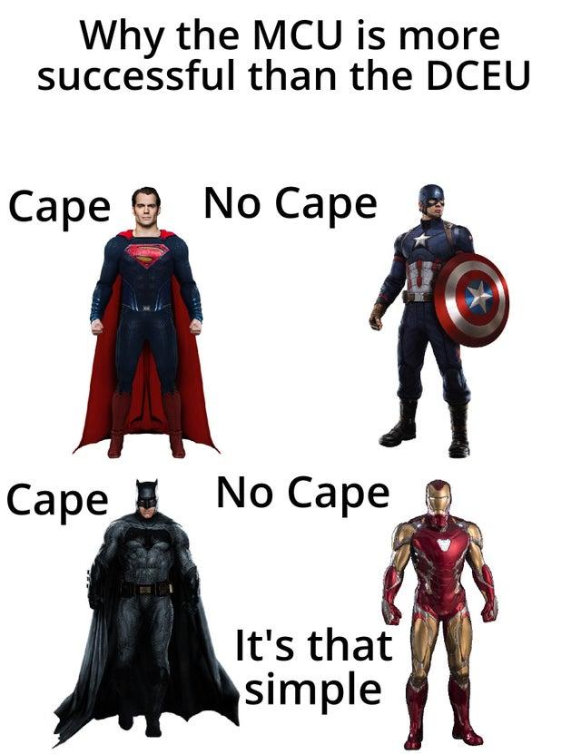 Capes Aren't Cool | Marvel Cinematic Universe (MCU) | Know Your Meme
