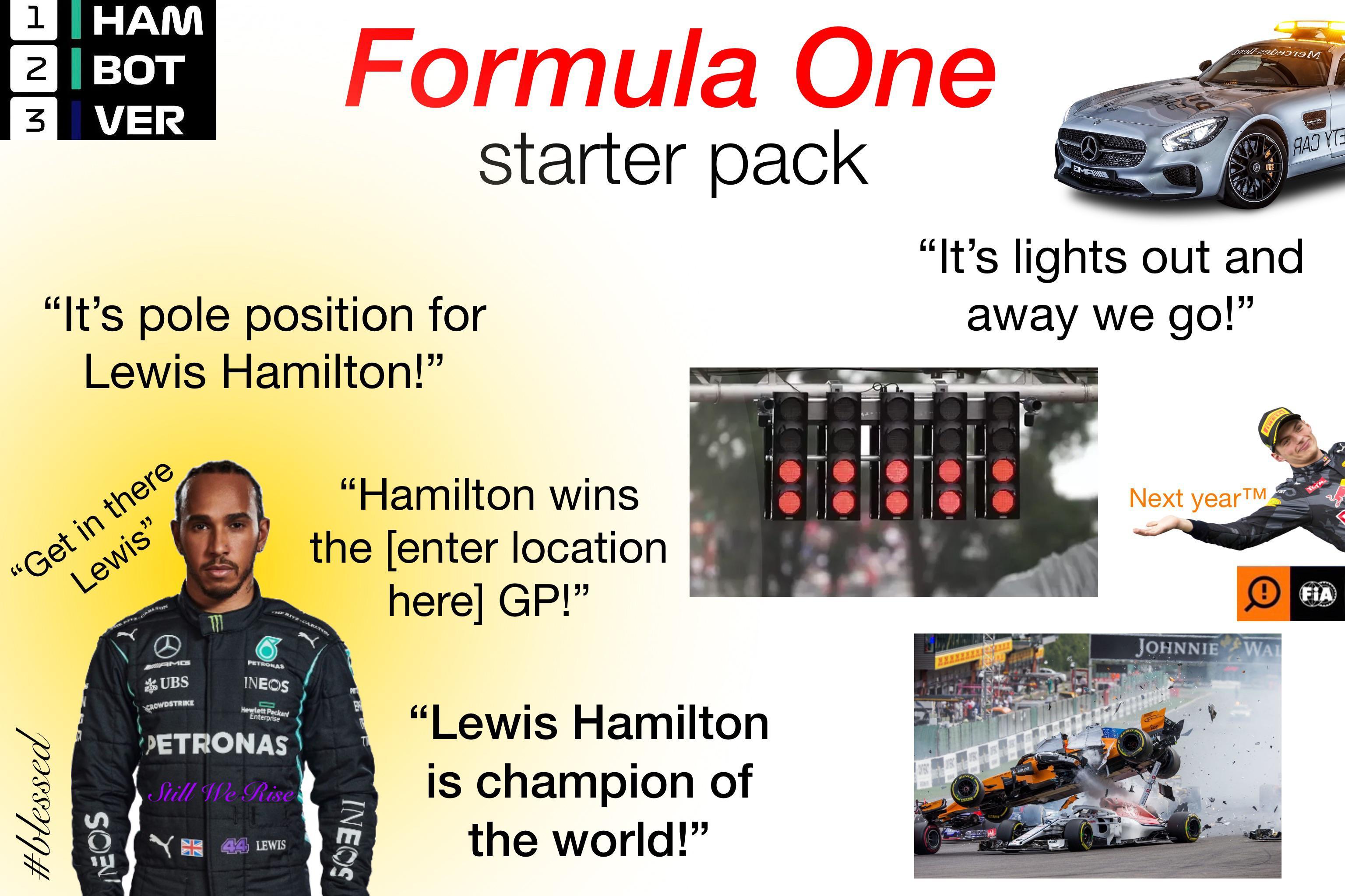 Formula One starter pack | /r/starterpacks | Starter Packs | Know Your Meme