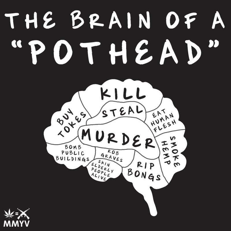 “Brain of a "pothead"” by Marijuana Makes You Violent (MMYV) [31 ...