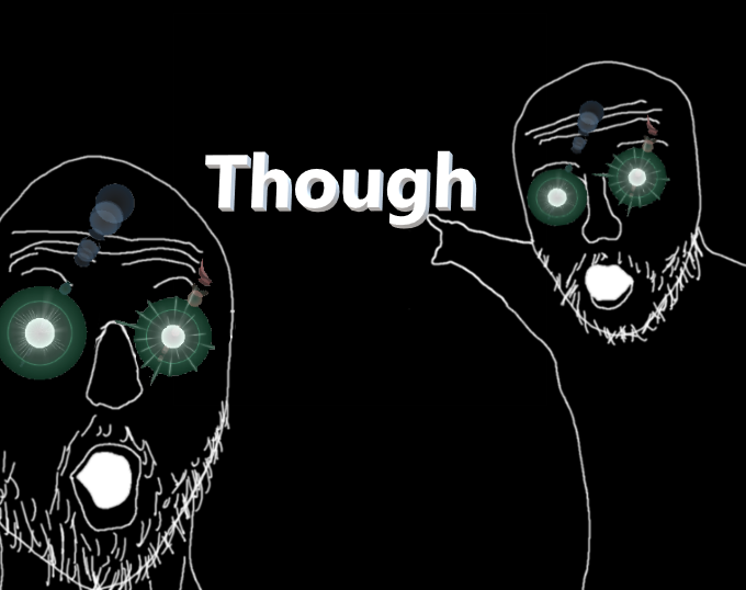 soyjaks pointing (though) | Two Soyjaks Pointing | Know Your Meme