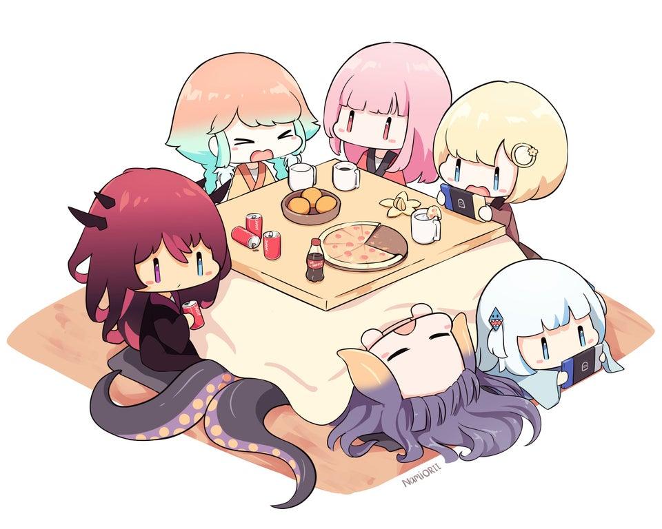HoloMyth in the Kotatsu | Hololive | Know Your Meme