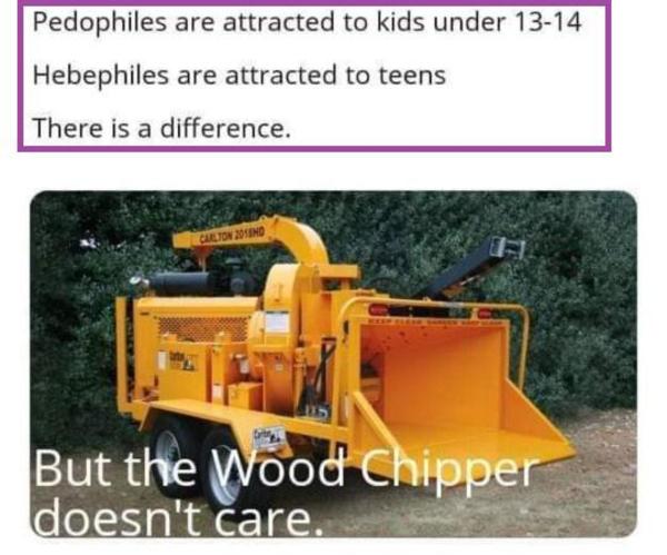 The wood chipper already has funny colors | /r/PoliticalCompassMemes ...