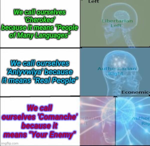 Y'all seemed to like my last Native polcomp meme, so here's another one ...