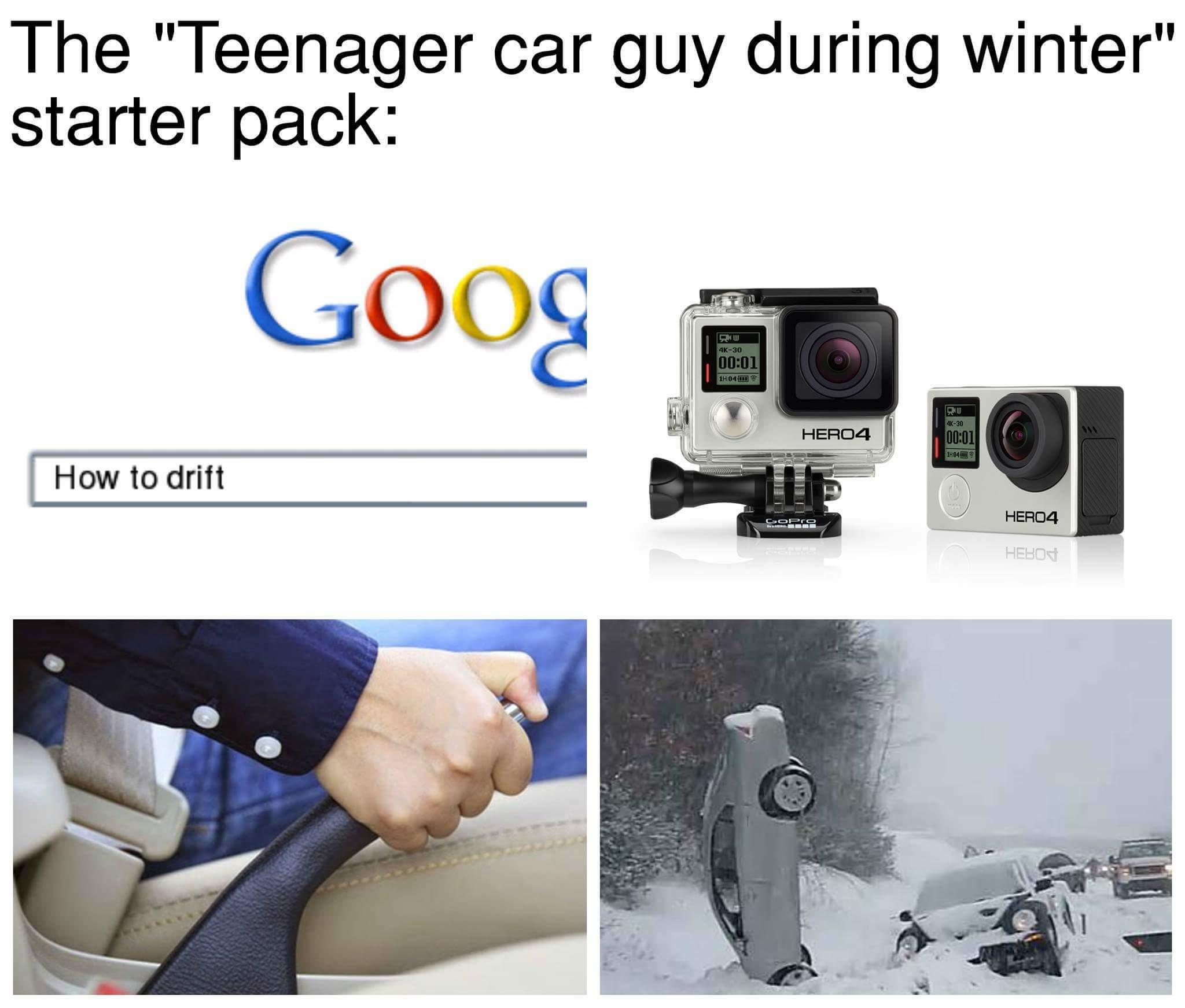 The "Teenager car guy during winter " starter pack. | /r/starterpacks ...