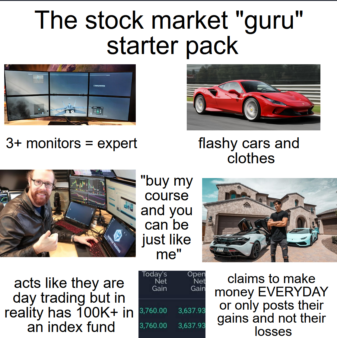 The stock market/day trading "guru" starter pack | /r/starterpacks ...