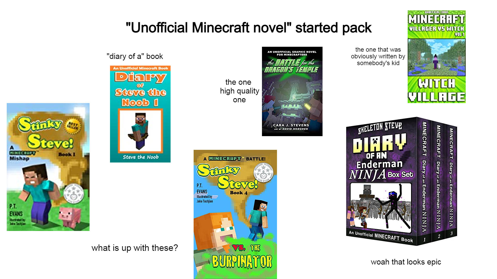 minecraft "unofficial novel "starter pack | /r/starterpacks | Starter ...