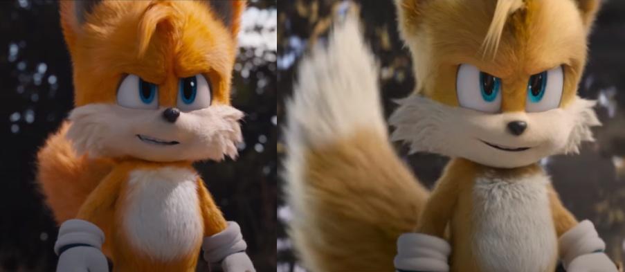 Tails From The End Of The First Film Compared To The Second Film