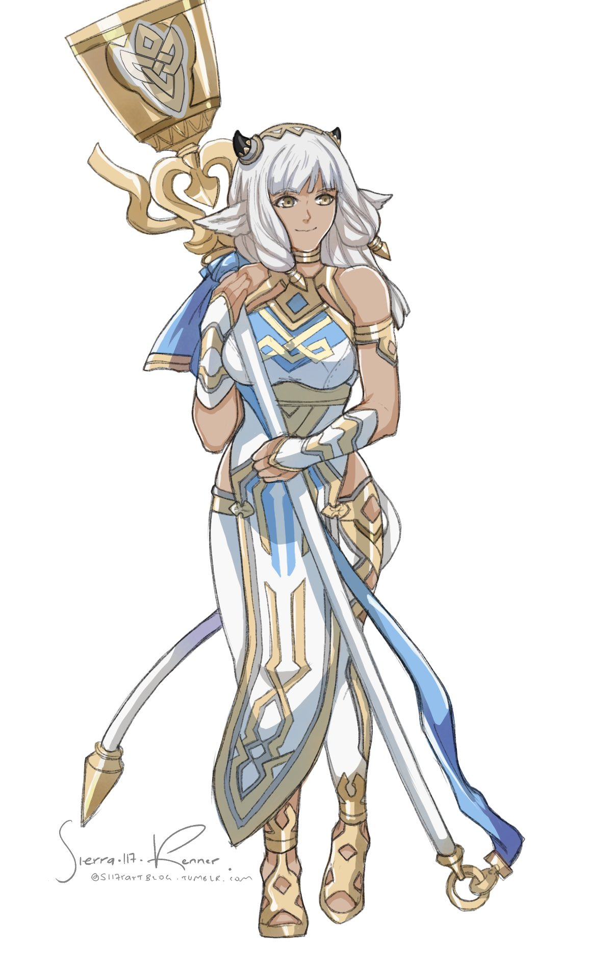 The holy cute cow Ash (Is been a while since I did a full body xd ...